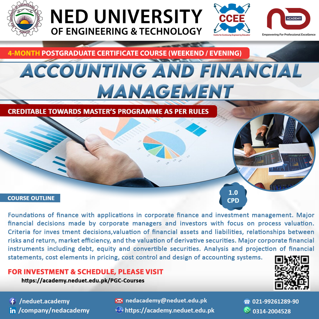 List of Courses | NED Academy - CCEE | CMPP